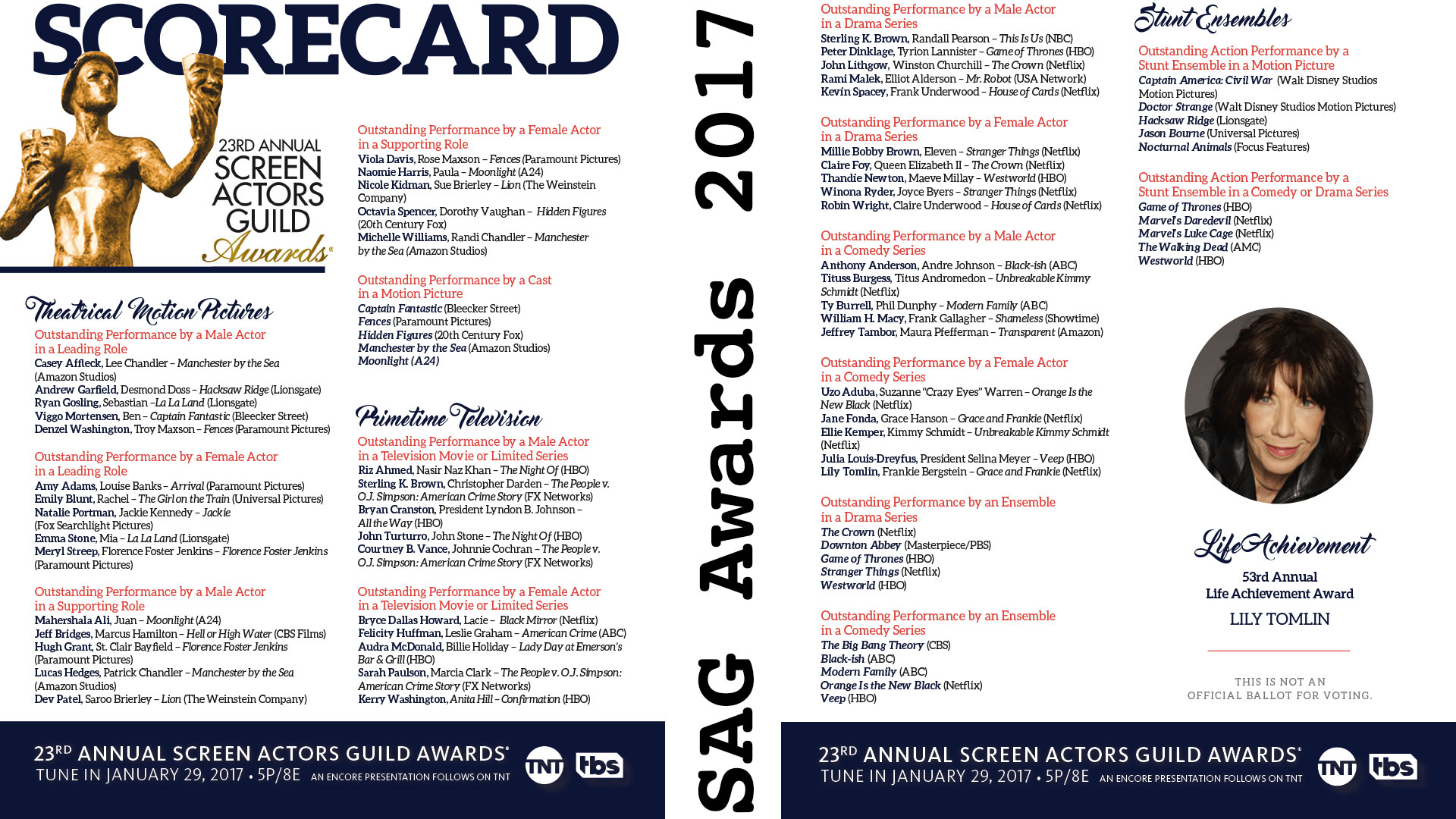 How I Voted For The SAG Awards 2017 - Chris Rogers The Actor